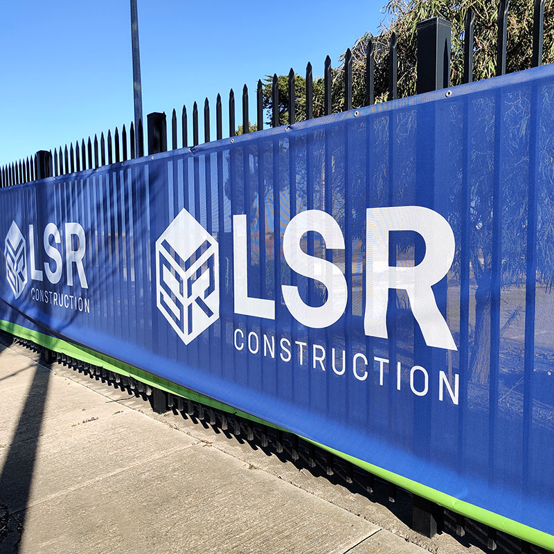 65% Block Out Mesh Banner Printing | by 1300TempFence