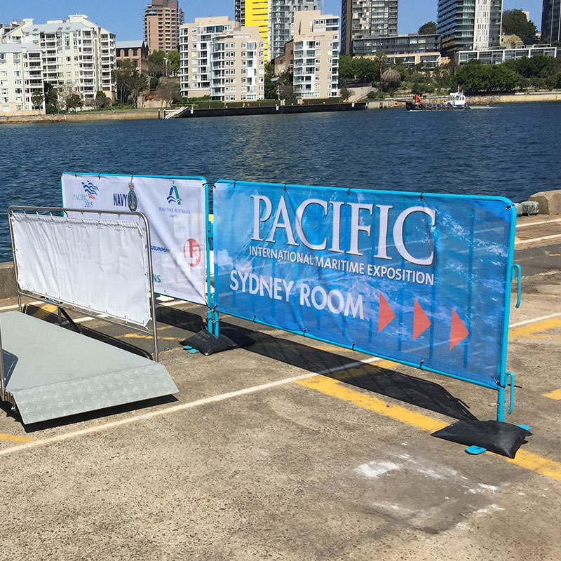 Crowd Control Barrier Mesh Banners - Signage HQ