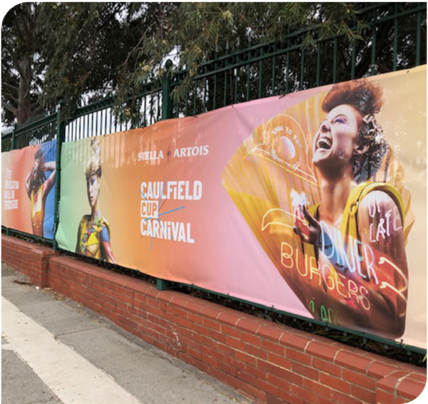 Crowd Control Barrier Mesh Banners - Signage HQ