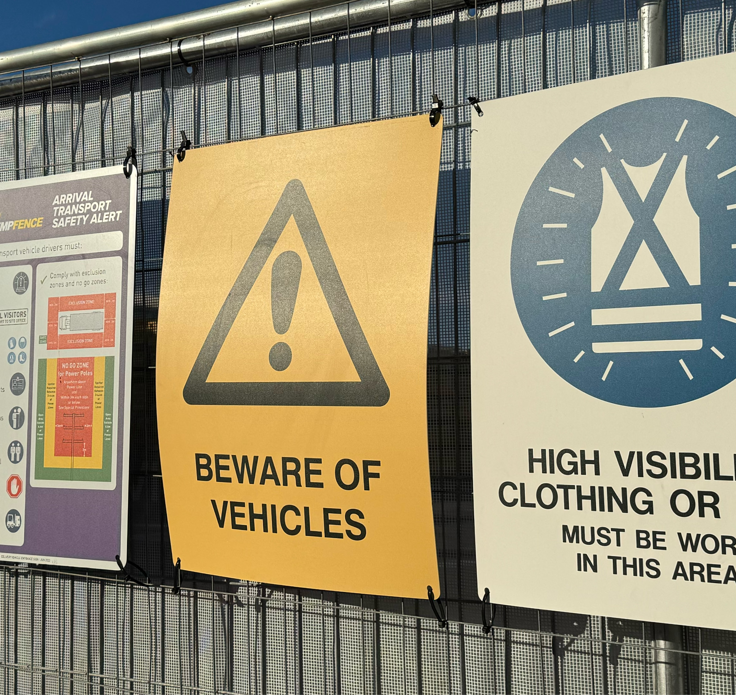 WARNING Signs for Construction Sites | Since 1999